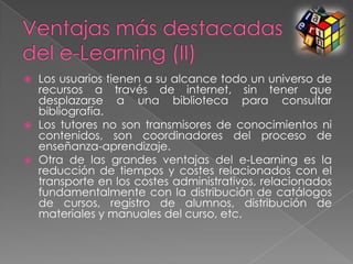 Principales características del e learning y las principales ...