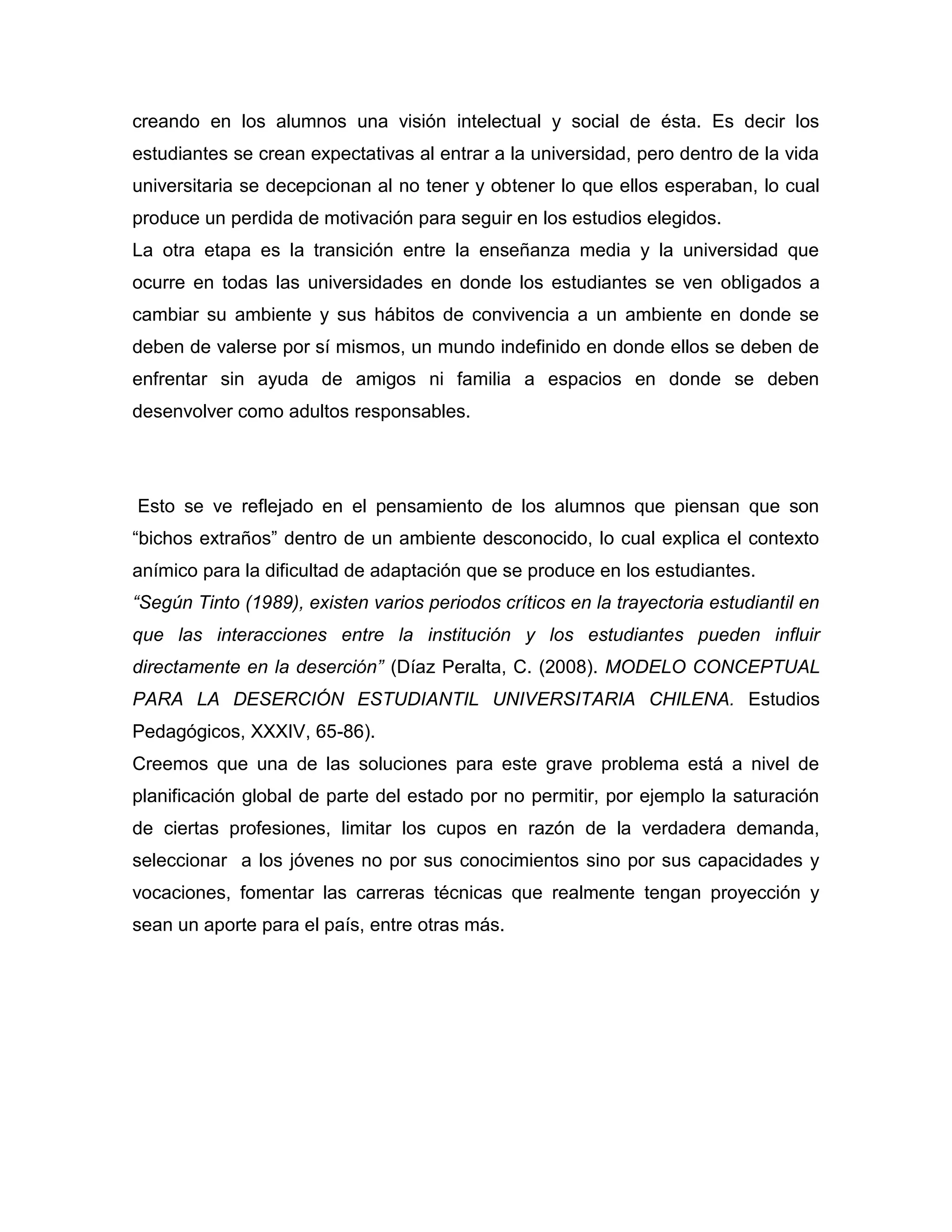 Principales causas de la deserción universitaria | PDF