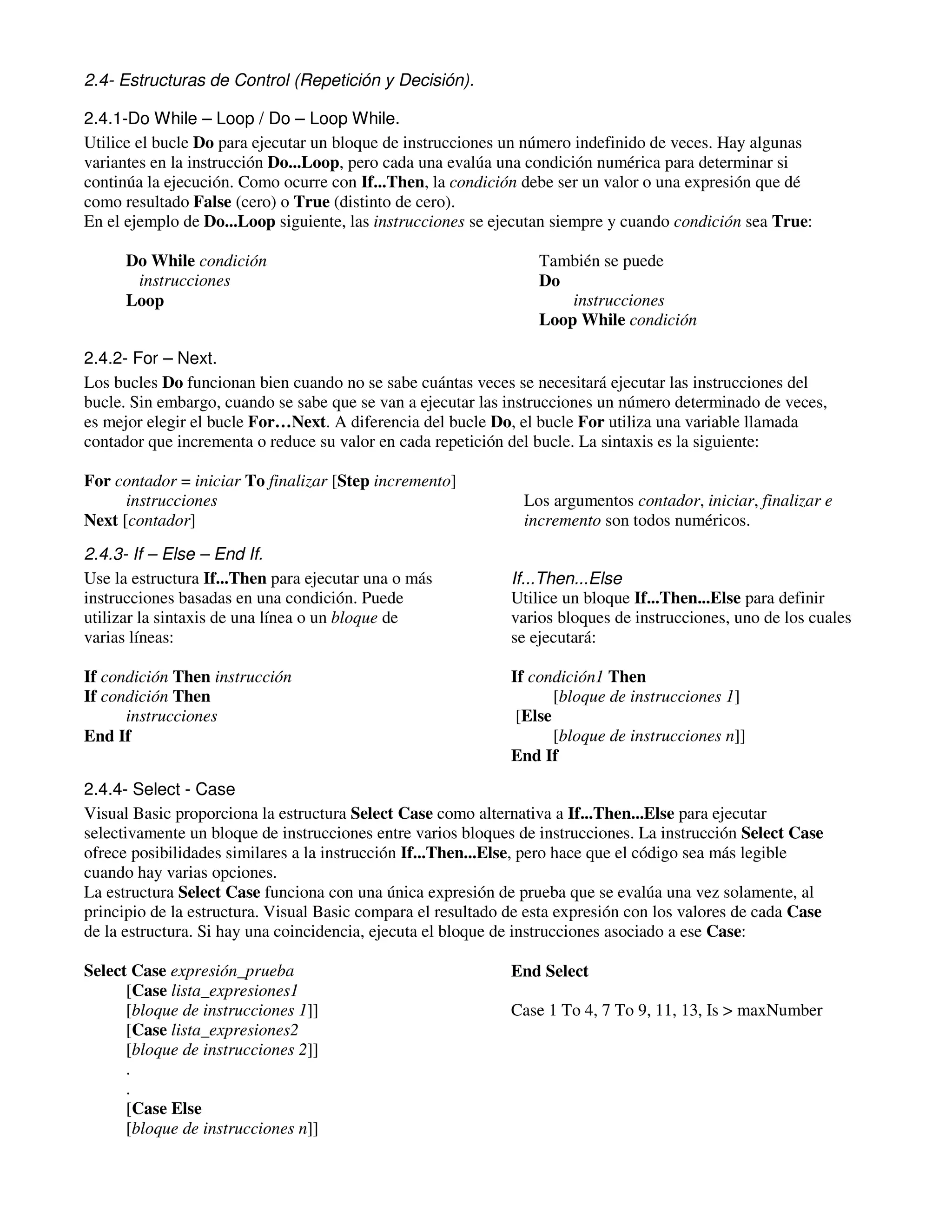 Principales codigos visual basic | PDF