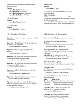 Principales codigos visual basic | PDF