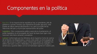 Principales componentes de la politica | PPTX