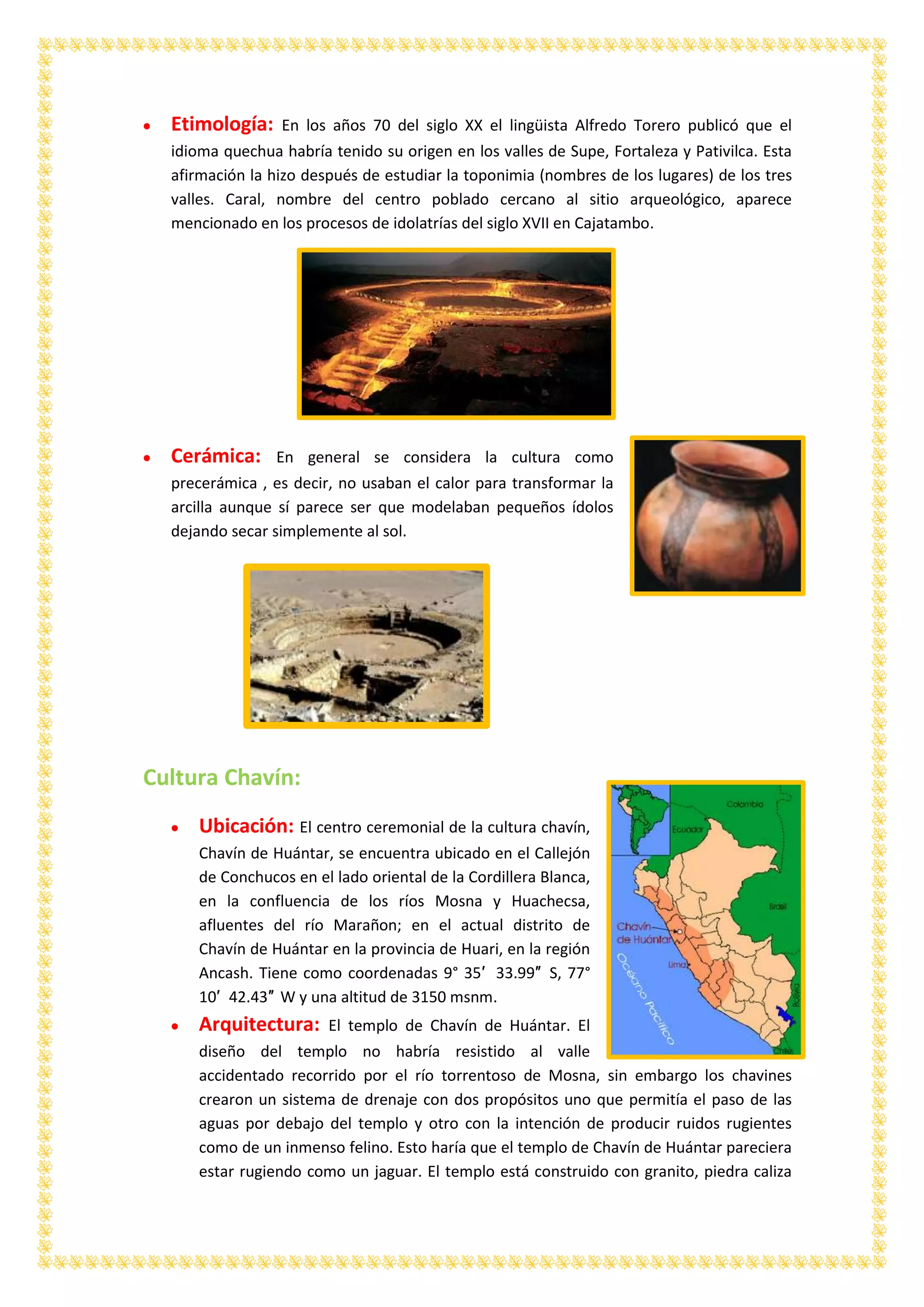 Principales culturas preincaicas | PDF