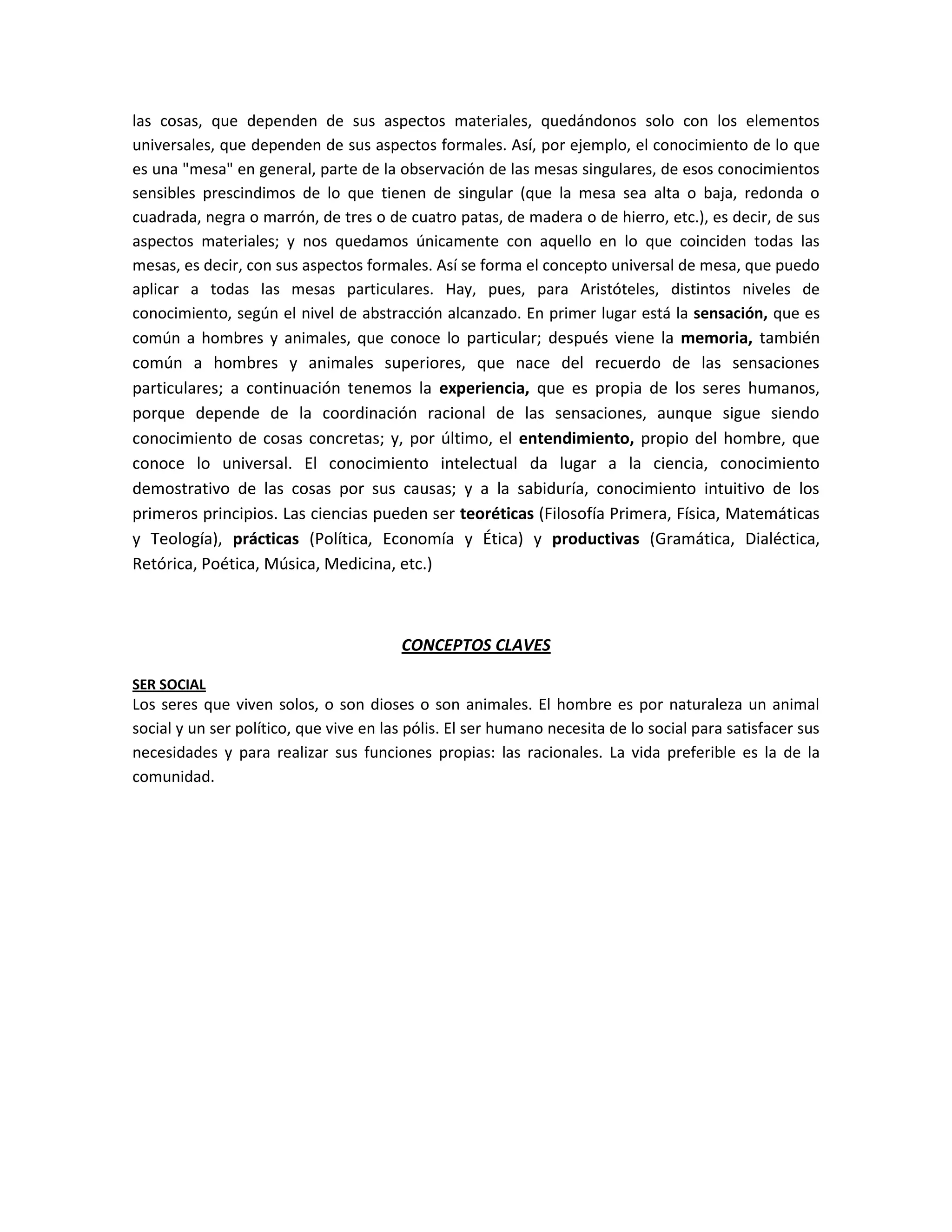 Principales doctrinas filosóficas de aristóteles | DOCX | Physics | Science