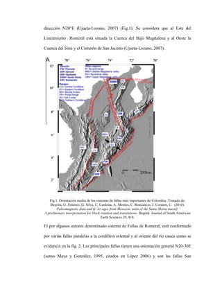 Principales fallas de colombia | PDF