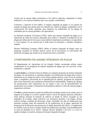 Principales plagas del cultivo de melon y sus enemigos naturales | PDF