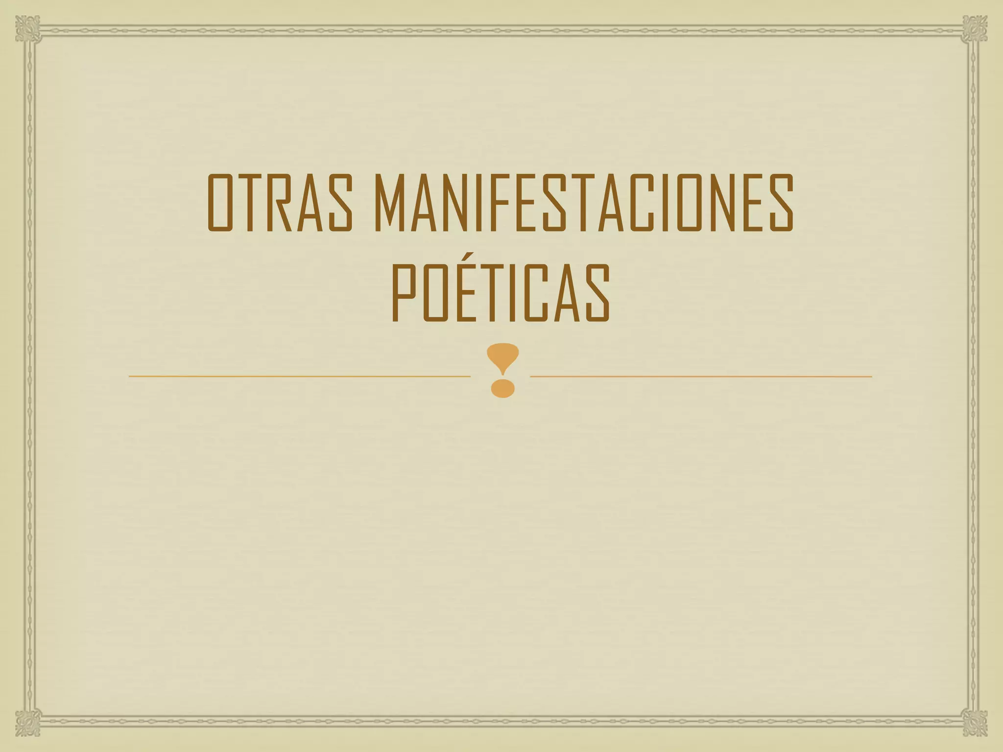 Principales tipos de poemas líricos según su tema | PPT