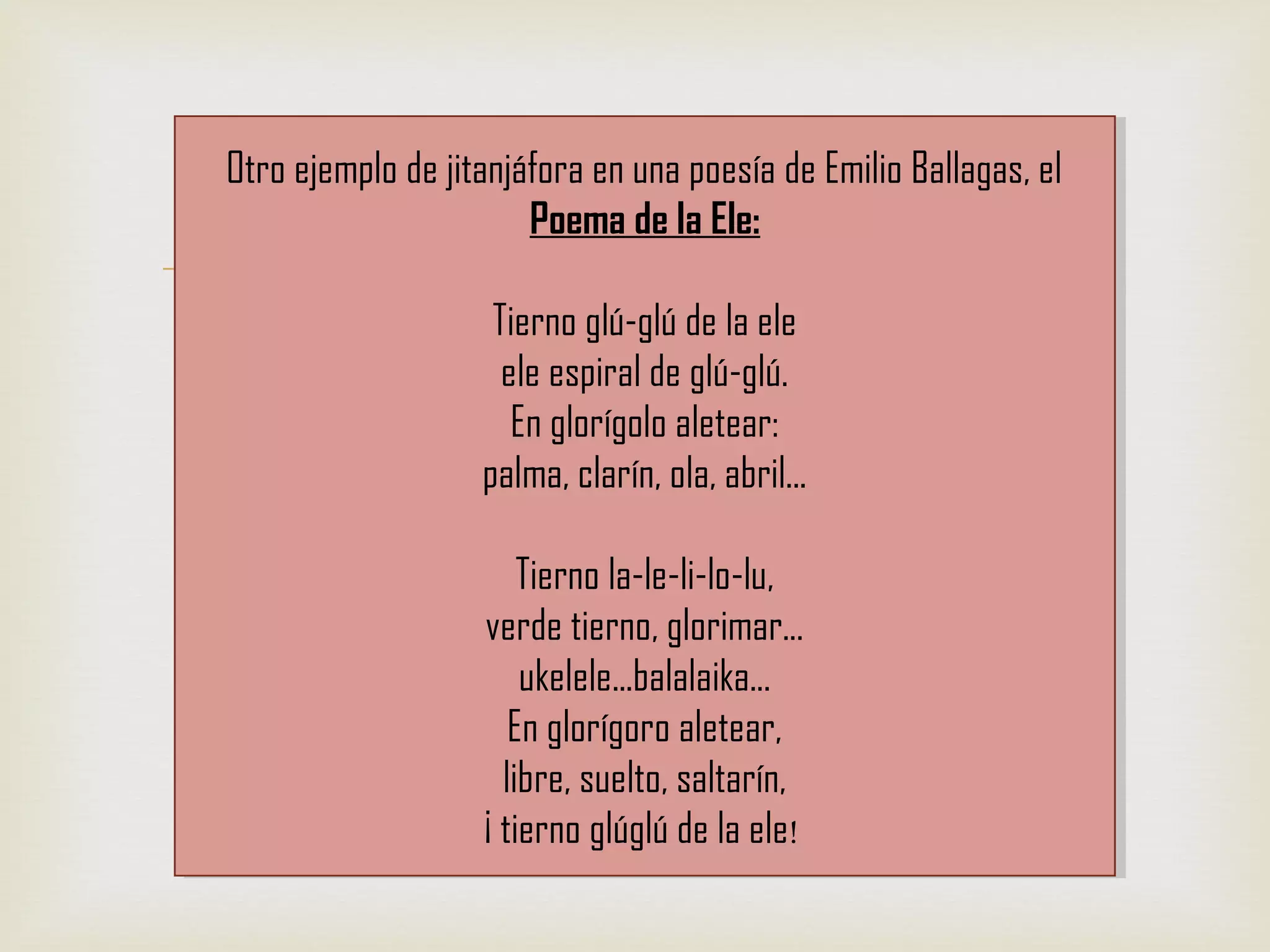 Principales tipos de poemas líricos según su tema | PPT