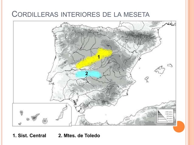 Principales unidades de relieve península ibérica | PPT