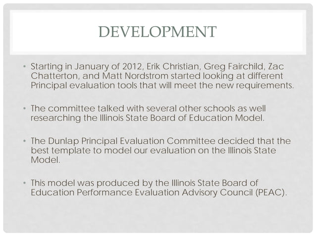 Principal Evaluation Tool | PDF