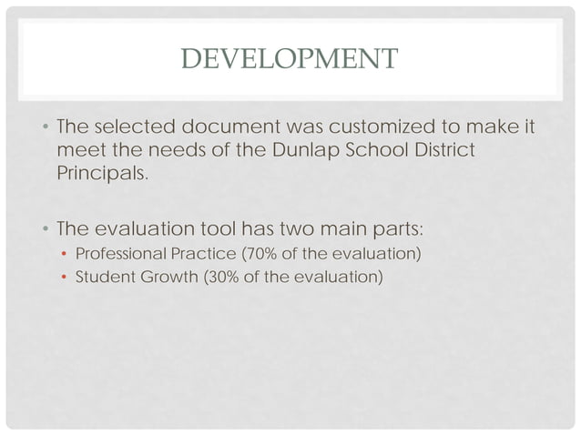 Principal Evaluation Tool | PDF