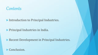 Principal industries | PPTX