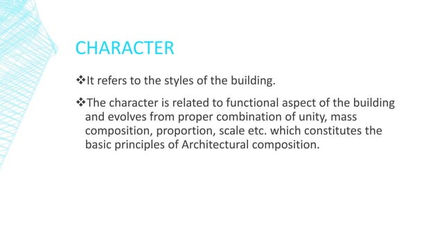 Principal of architecture | PPTX