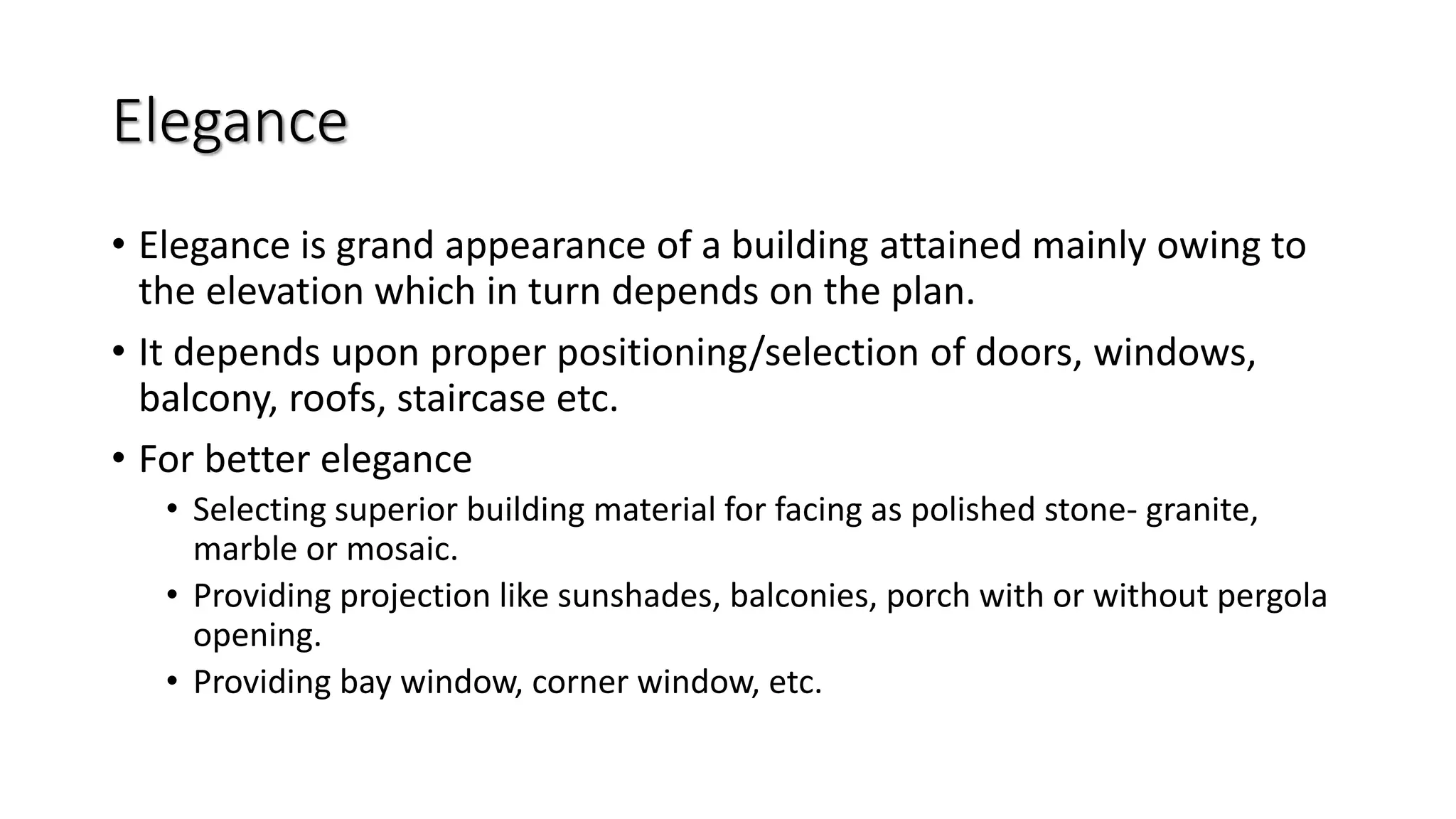 Principal of building planning | PPTX