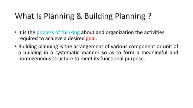 Principal of building planning | PPTX | Civil Engineering Industry ...