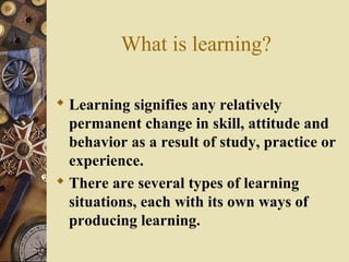 Principal of learning | PPT
