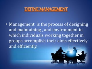 Principal of management | PPTX