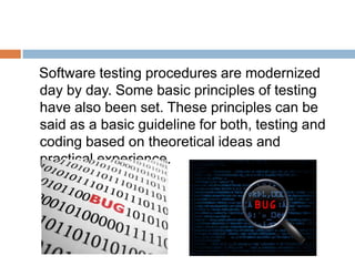Principles of Software testing | PPSX