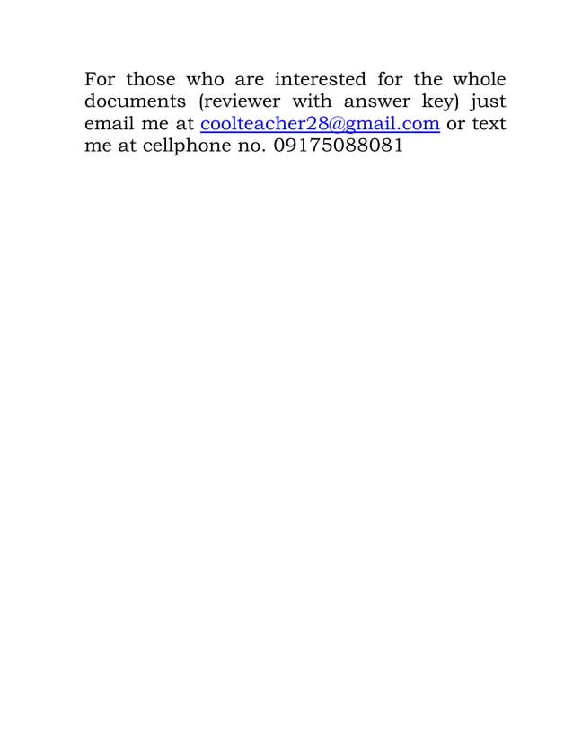 Principal reviewer (sample only) | DOCX | Educational Assessment ...