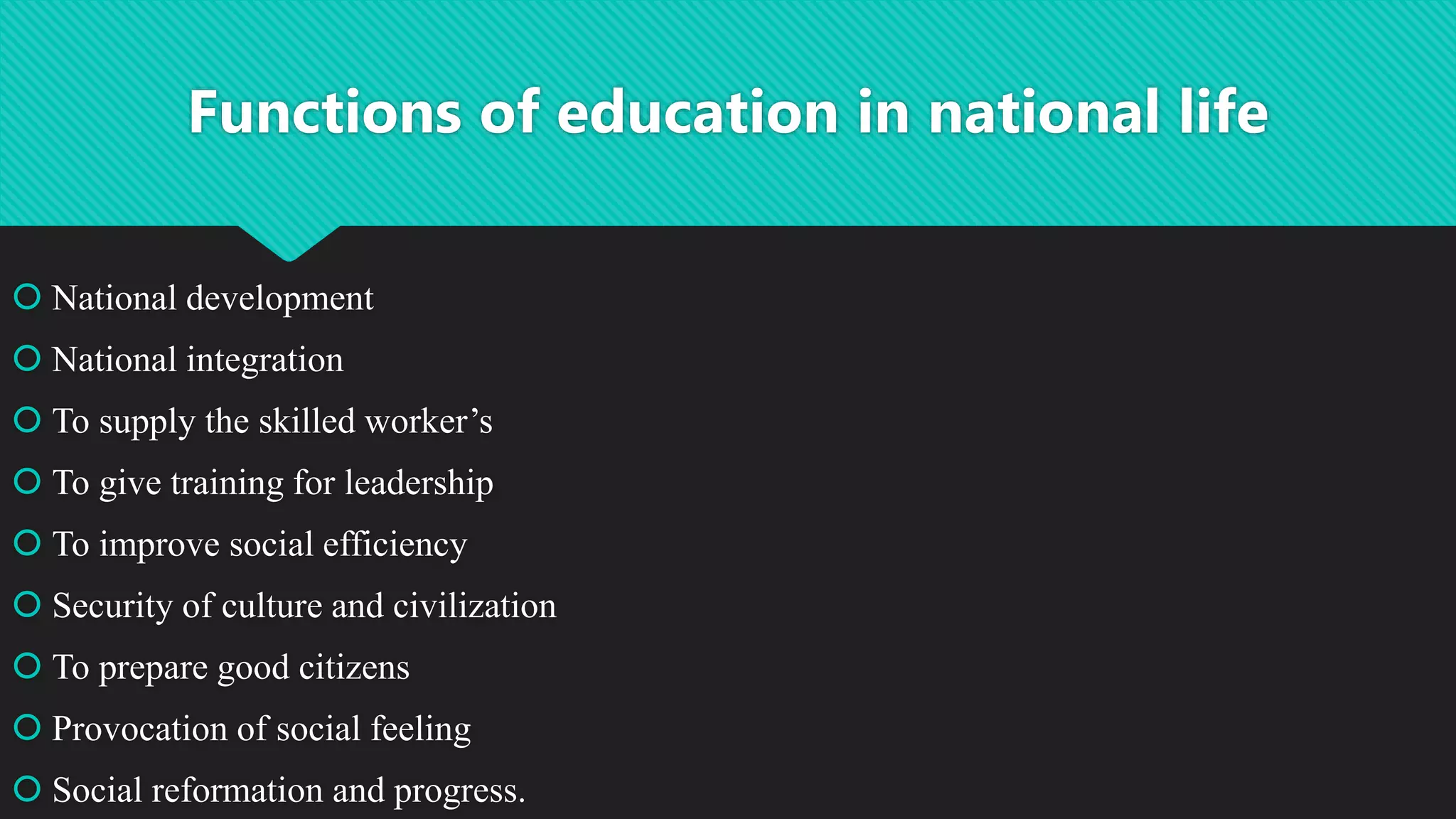 Principals and function of education | PPTX