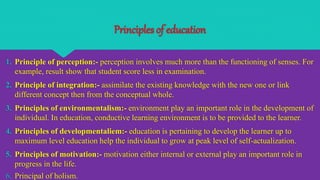 Principals and function of education | PPTX