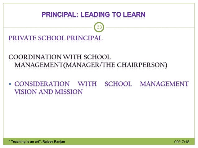 Principal school administrator head teacher leader | PPT | Business ...