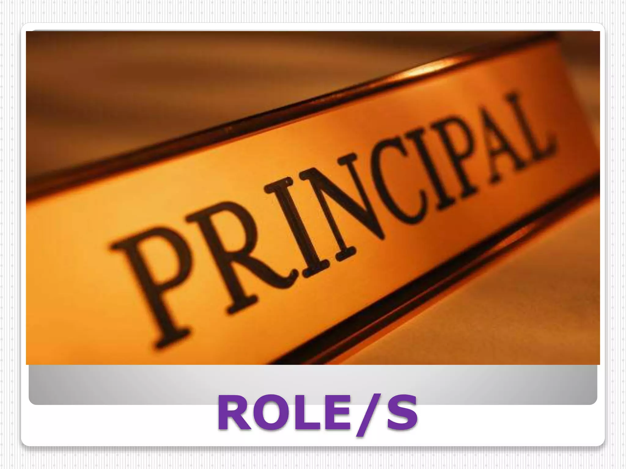 Principalship: Role and/ Function? | PPTX