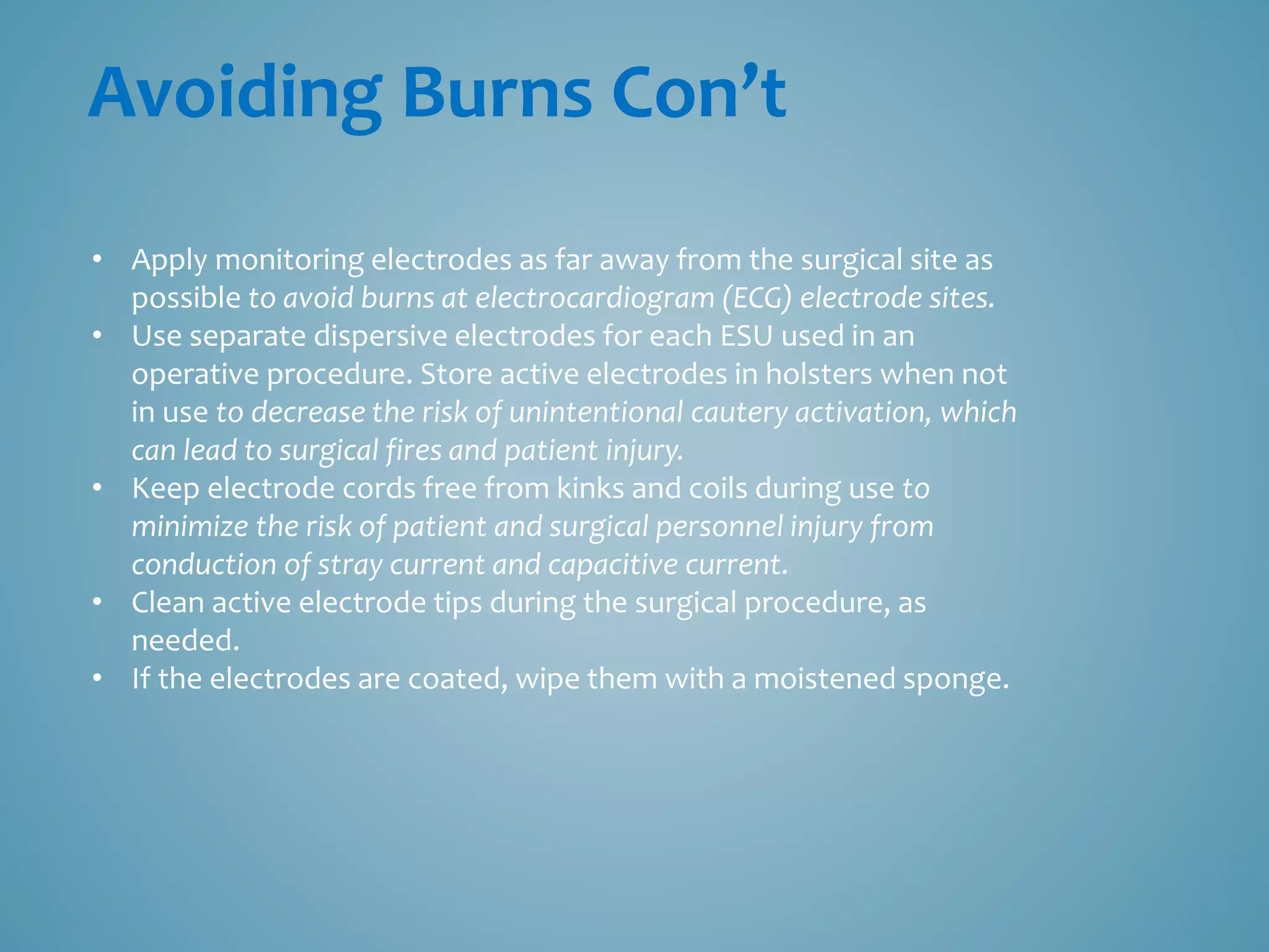 Principles in Electrosurgery | PPTX