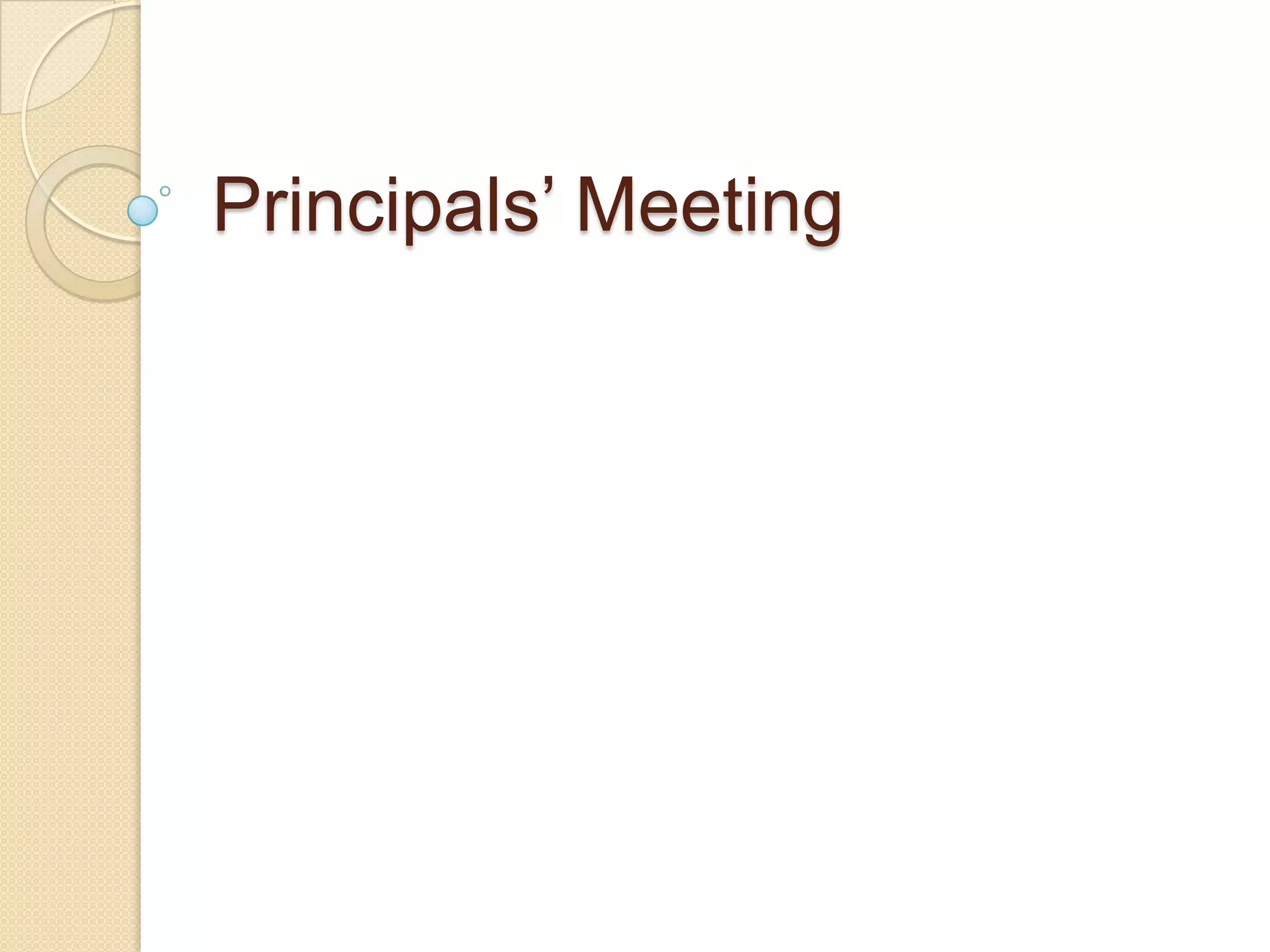 Principal’s meeting pop | PPTX