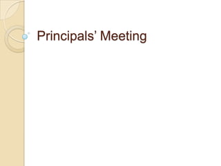 Principal’s meeting pop | PPTX
