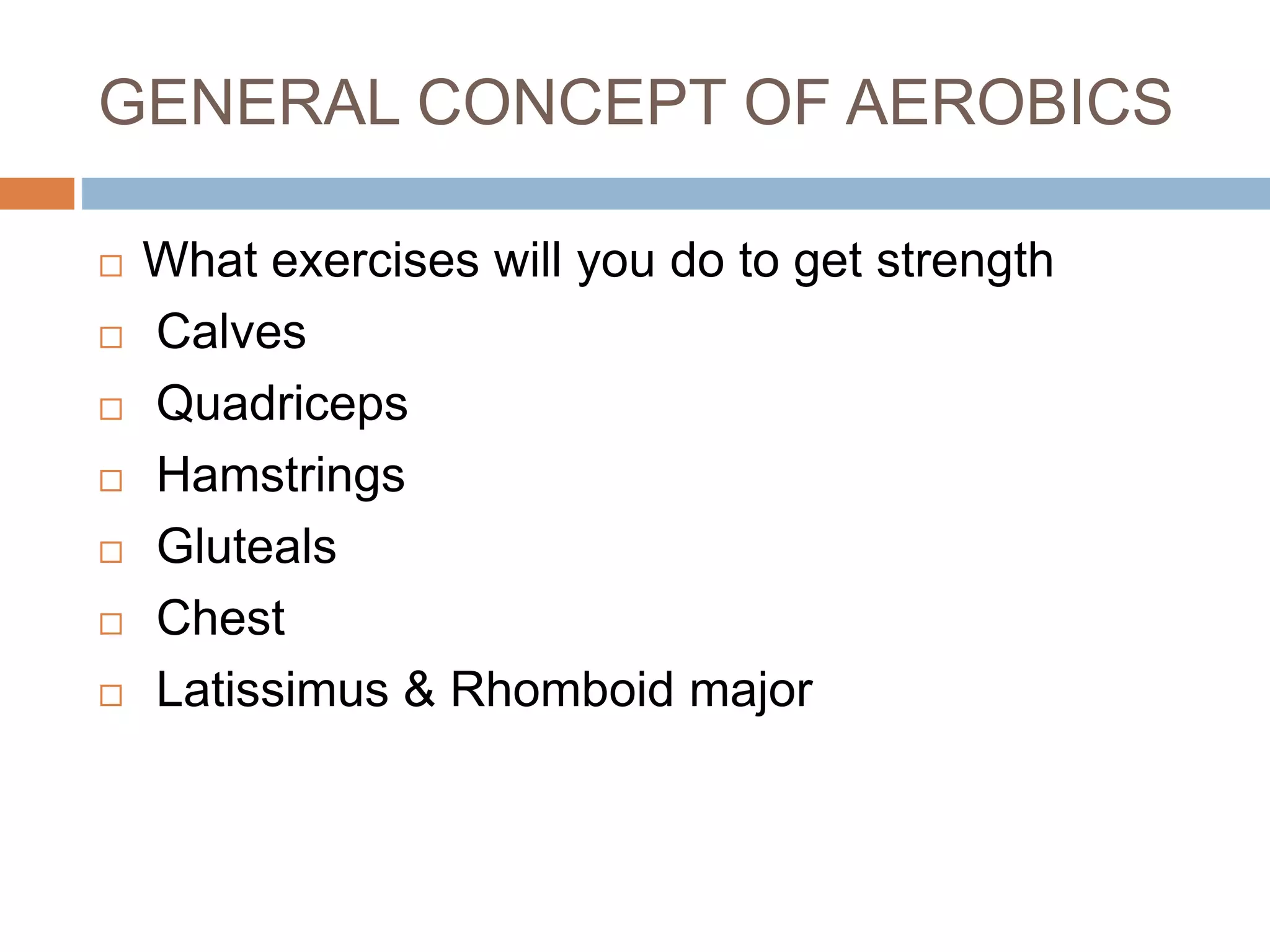 principle of aerobic exercise physiology | PPTX