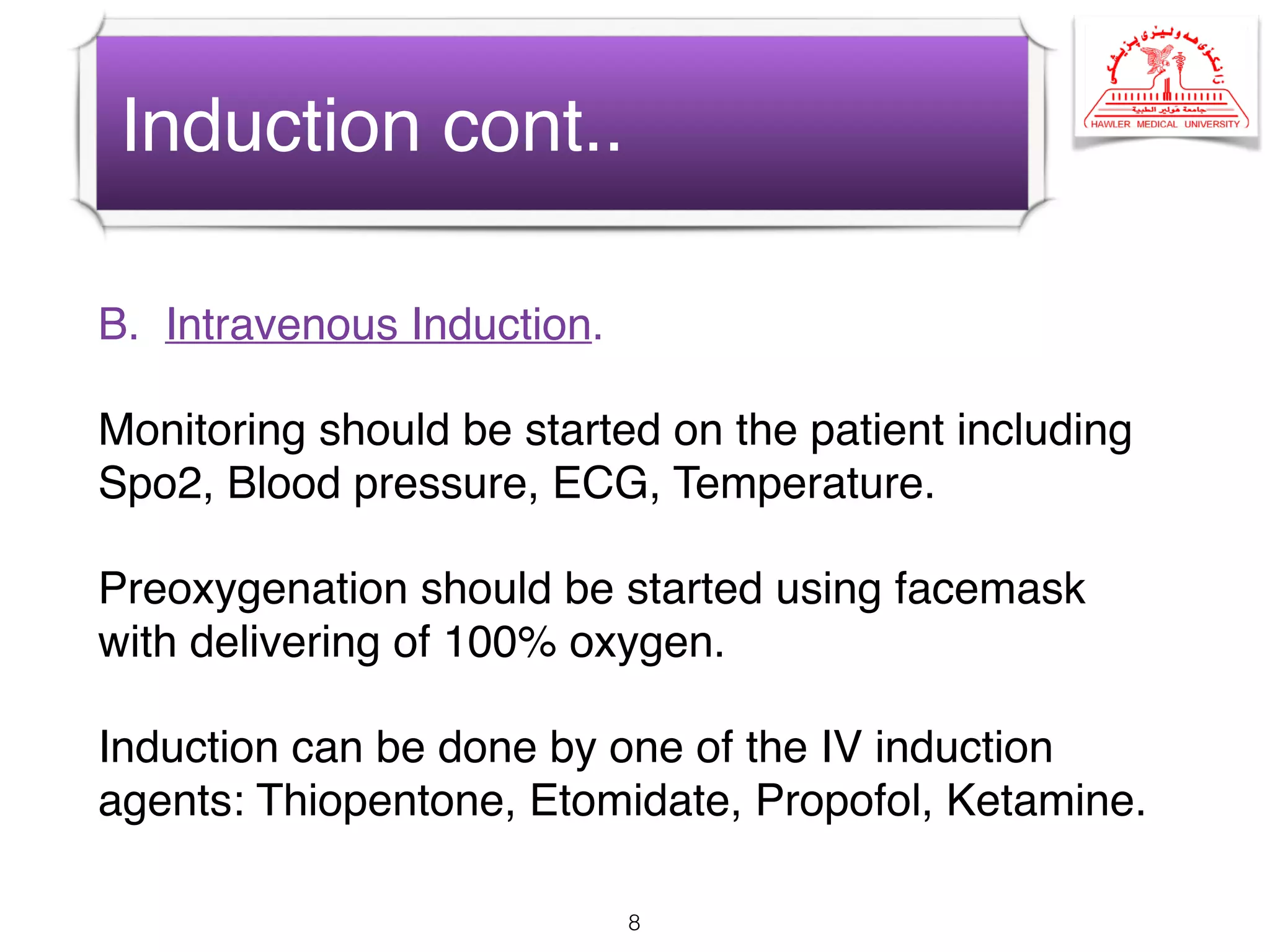 Principles of Anesthesia | PDF
