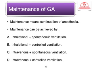 Principles of Anesthesia | PDF