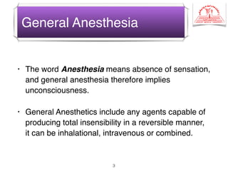 Principles of Anesthesia | PDF