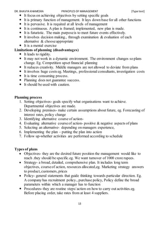 Principals of management notes bschm | DOCX
