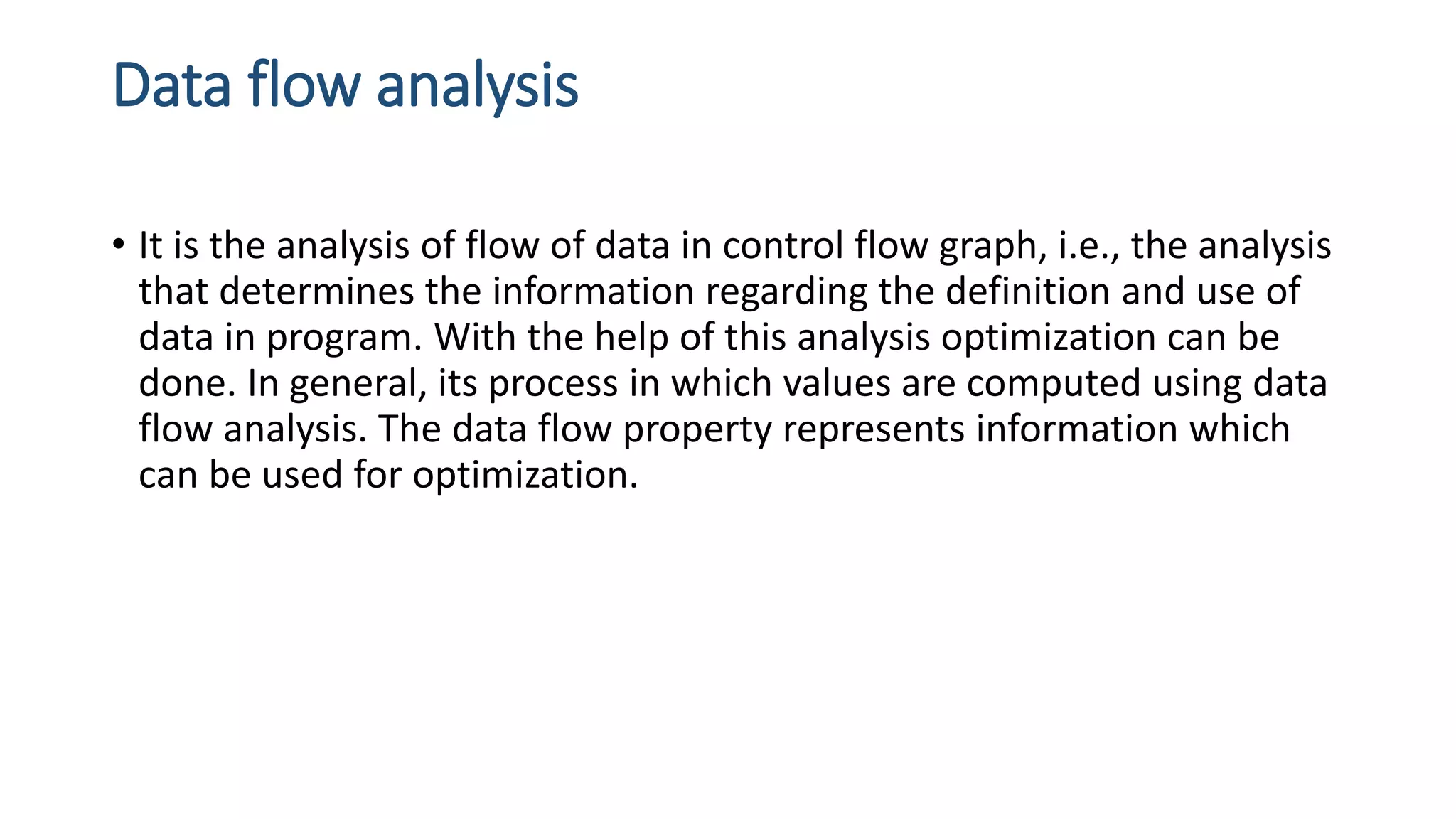 Principal source of optimization in compiler design | PPTX