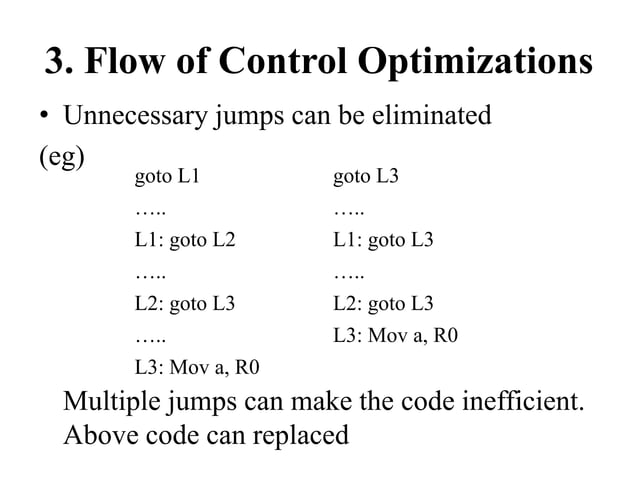 Principal Sources Of Optimization In Compiler Design Ppt