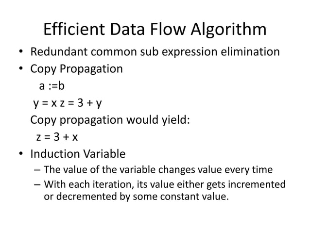 Principal Sources of Optimization in compiler design | PPTX