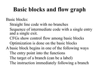 Principal Sources of Optimization in compiler design | PPTX