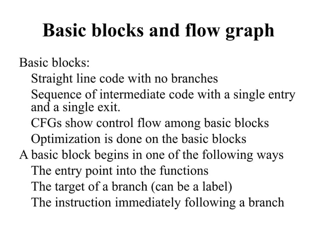 Principal Sources of Optimization in compiler design | PPTX