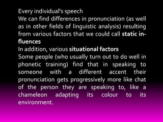 Principal types of english pronunciation | PPTX