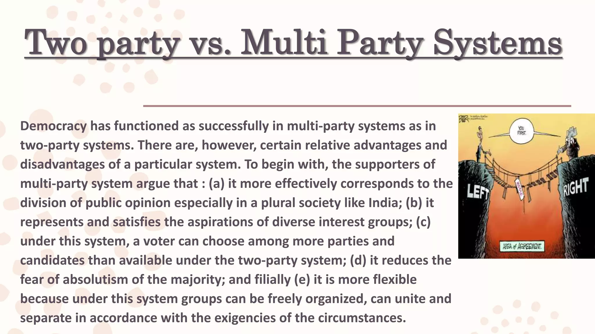 Principal types of party systems | PPTX