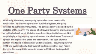 Principal types of party systems | PPTX