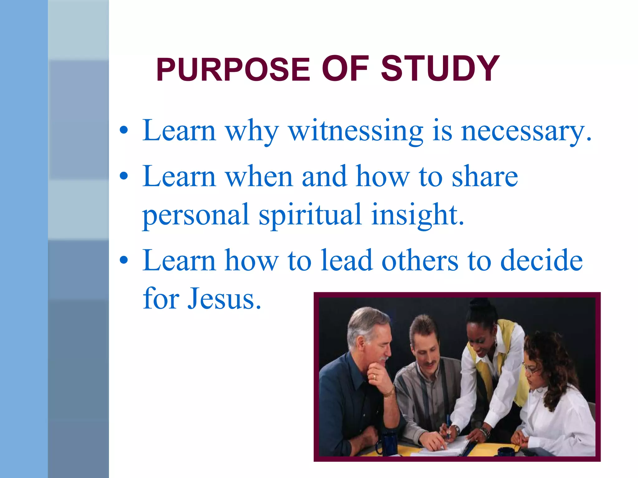 Principes of Personal Christian Witness.ppt