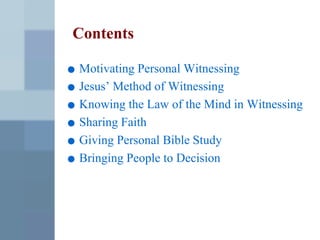 Principes of Personal Christian Witness.ppt