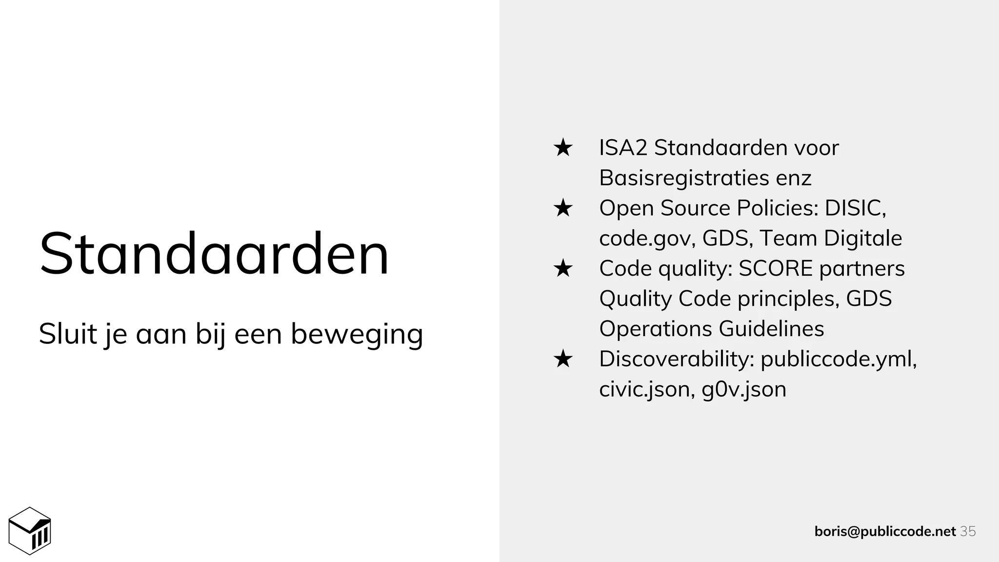Principes voor hanteren open source, VNG Realisatie common ground field ...