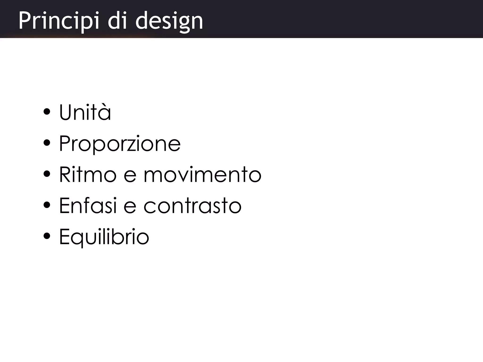 Principi Di Design | PPT