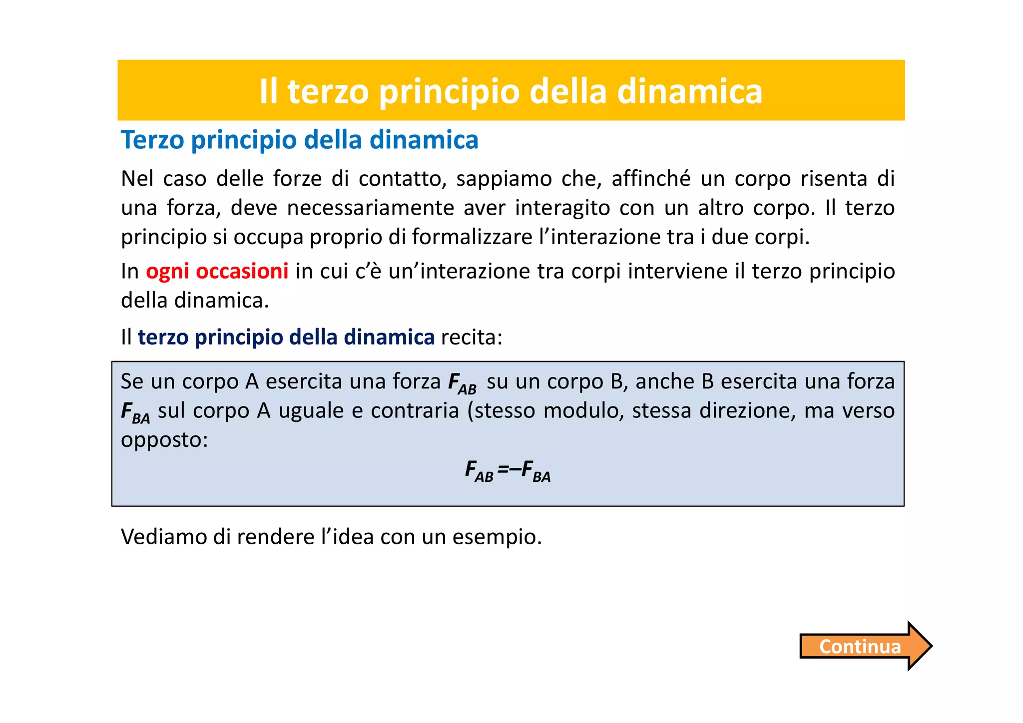Principi della dinamica [prof. santi caltabiano] | PDF