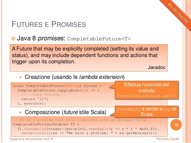 Reactive programming principles