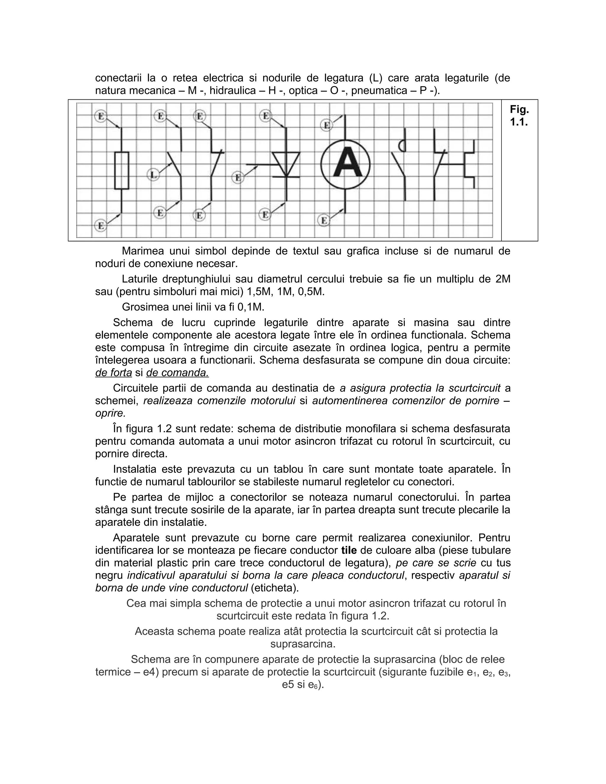 Principii de alcătuire a schemelor de comandă a acţionărilor electrice ...