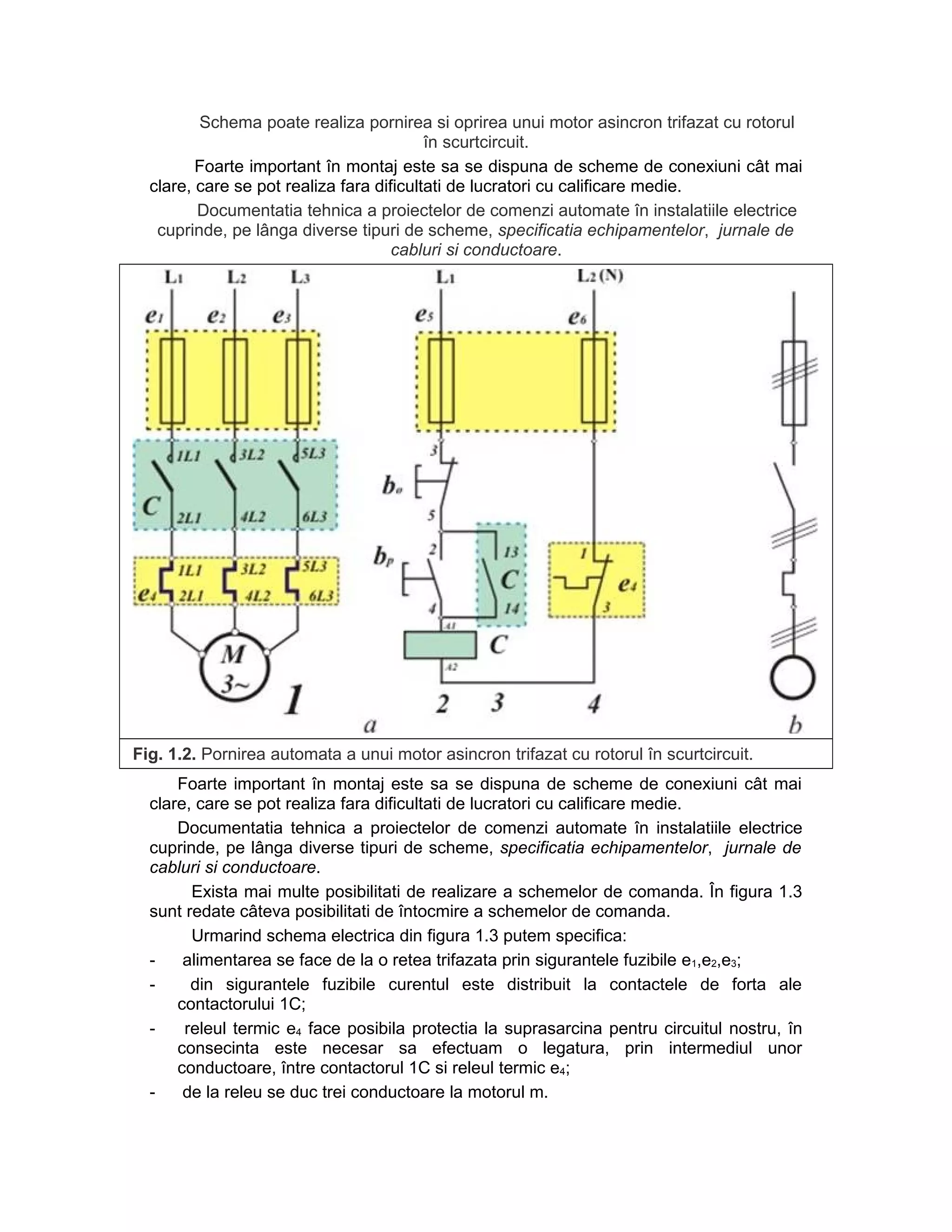 Principii de alcătuire a schemelor de comandă a acţionărilor electrice ...